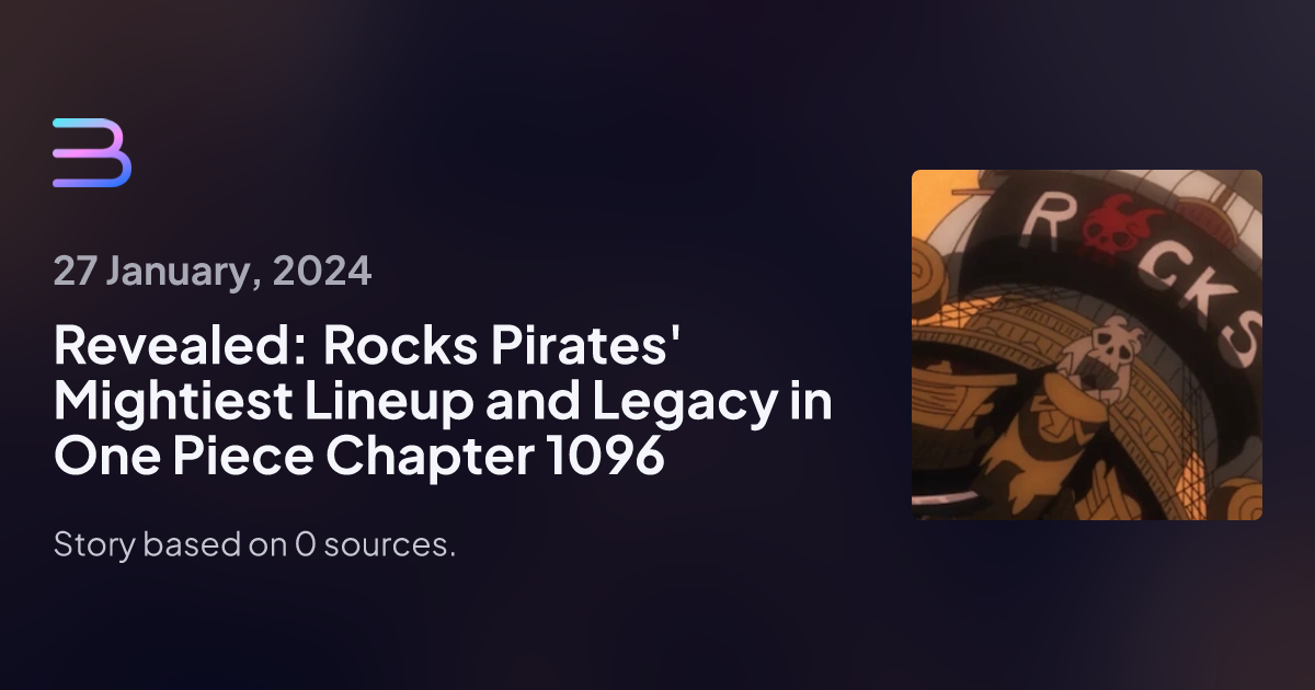Revealed: Rocks Pirates' Mightiest Lineup and Legacy in One Piece ...