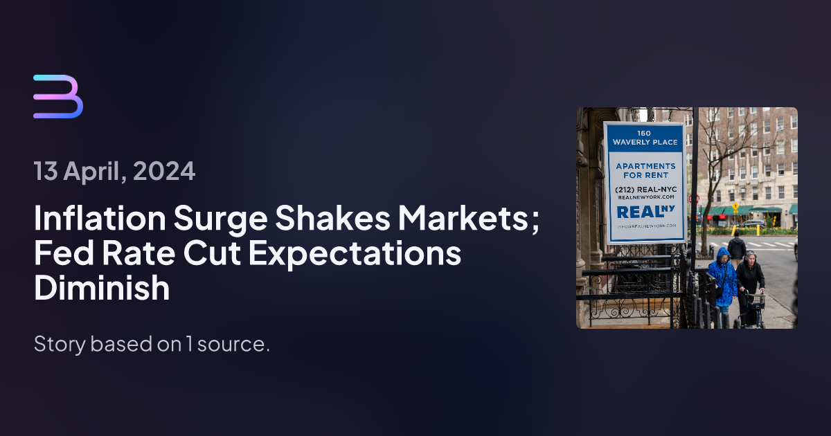 Inflation Surge Shakes Markets; Fed Rate Cut Expectations Diminish | Brief