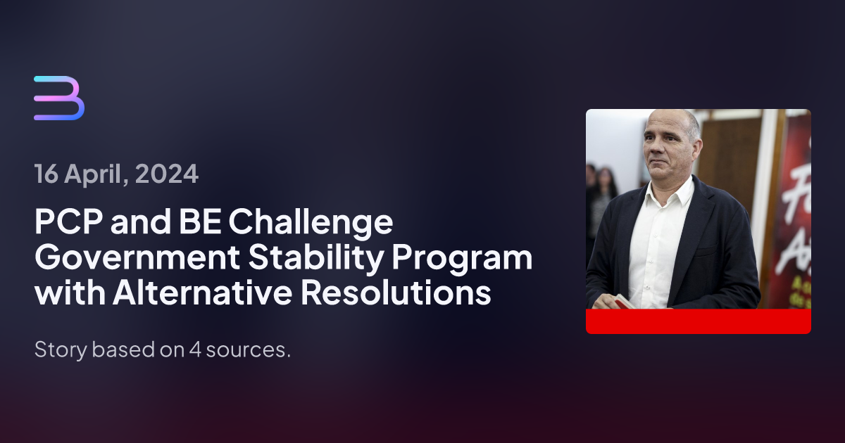PCP and BE Challenge Government Stability Program with Alternative ...