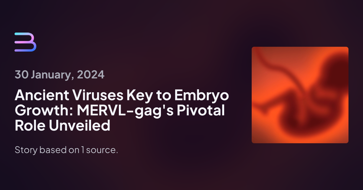 Ancient Viruses Key to Embryo Growth: MERVL-gag's Pivotal Role Unveiled ...