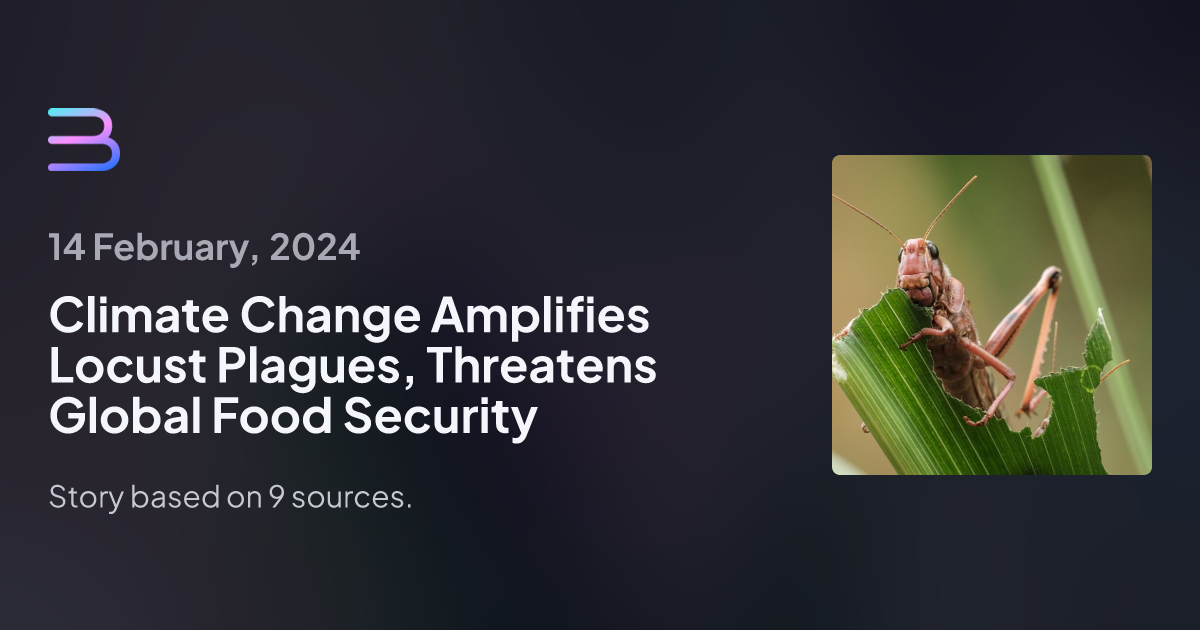 Climate Change Amplifies Locust Plagues, Threatens Global Food Security ...