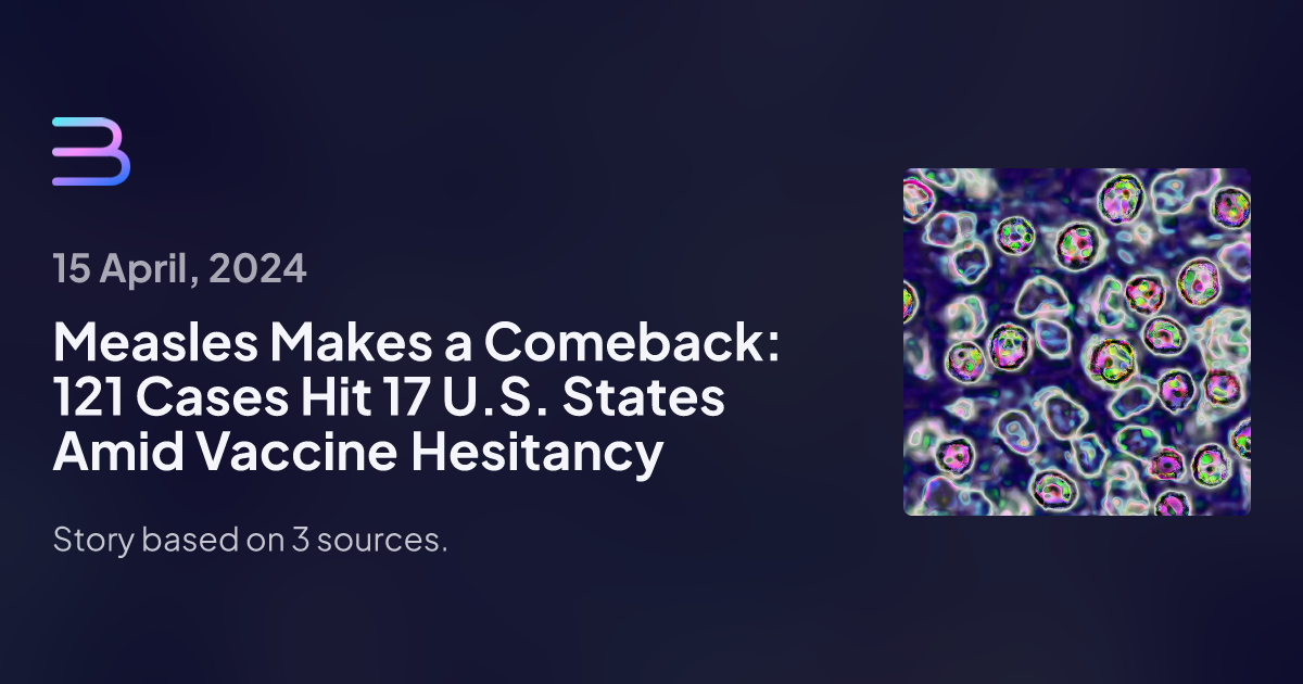 Measles Makes a Comeback: 121 Cases Hit 17 U.S. States Amid Vaccine ...