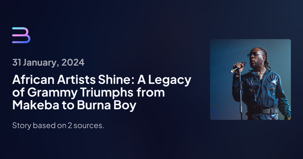 African Artists Shine: A Legacy of Grammy Triumphs from Makeba to Burna ...